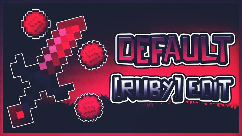 Ruby 32x Texture Pack - 1.8.9 For FPS/PVP Minecraft Texture Pack