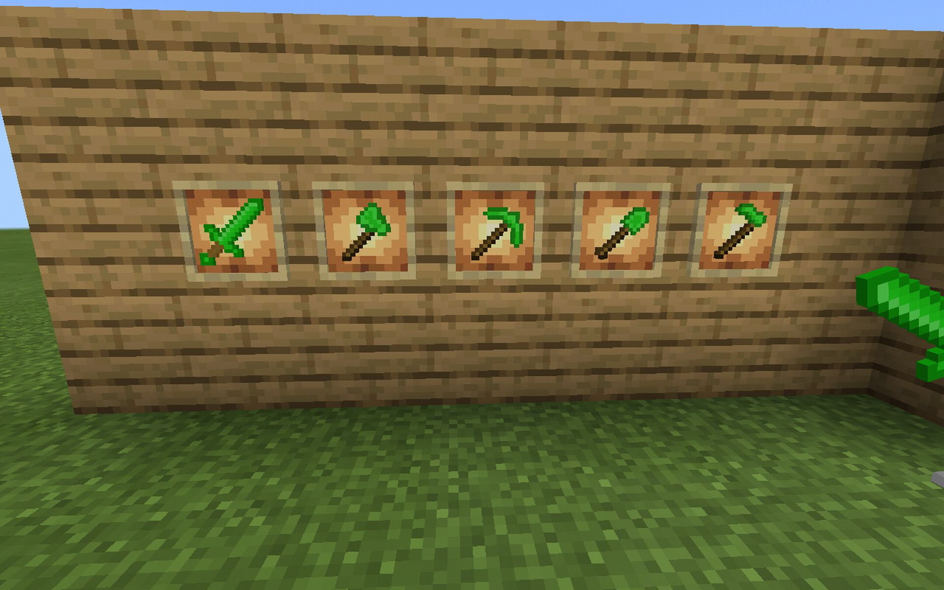 EMERALD tools by darkmazeblox. Minecraft Texture Pack