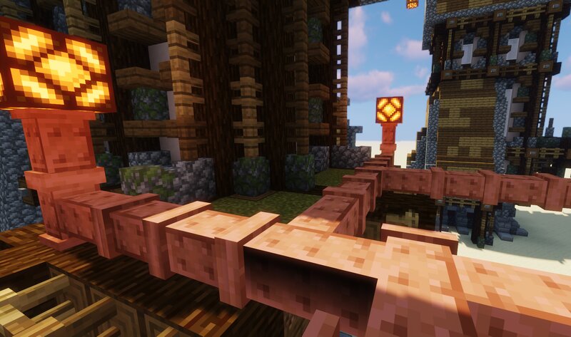Lightning Rods to Copper Pipes Minecraft Texture Pack