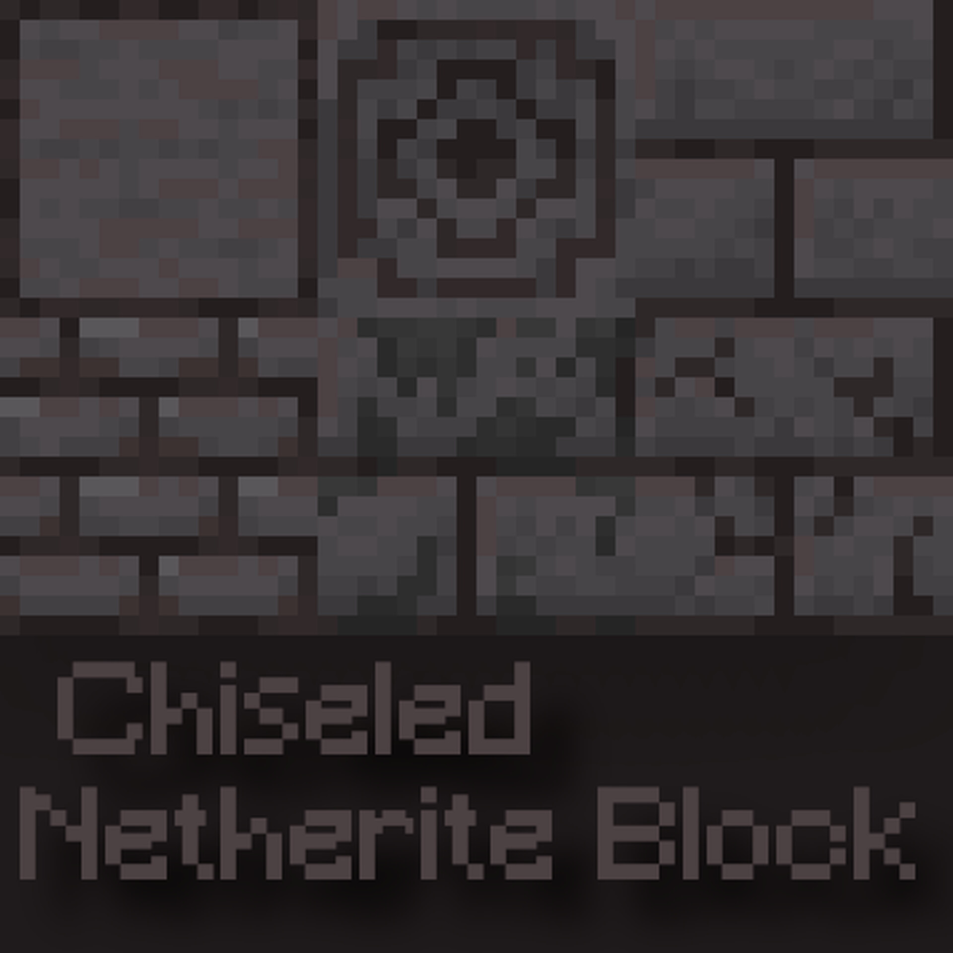 Chiseled Netherite block [Optifine is required!] Minecraft Texture Pack