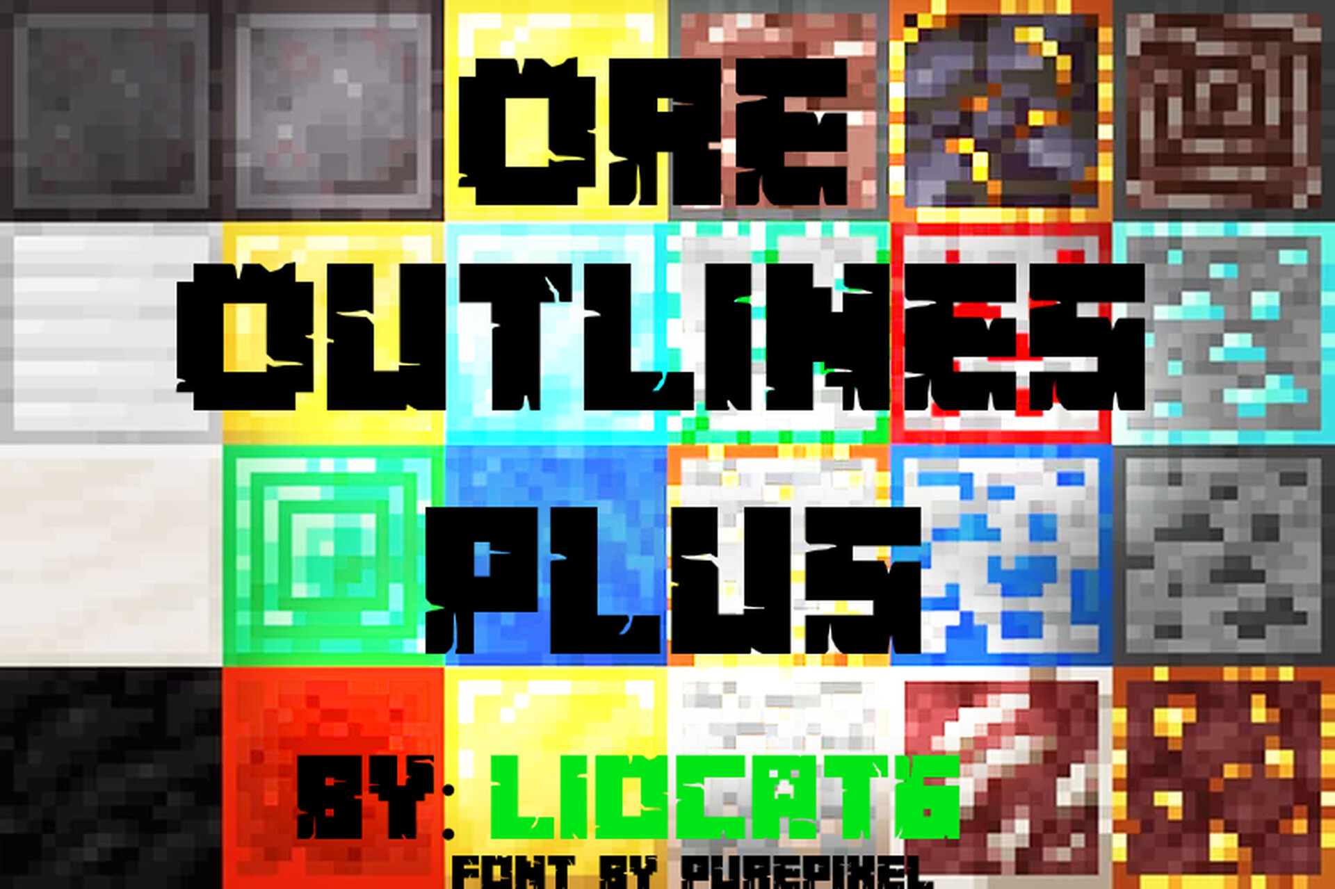 Ore Outlines Plus Minecraft Texture Pack