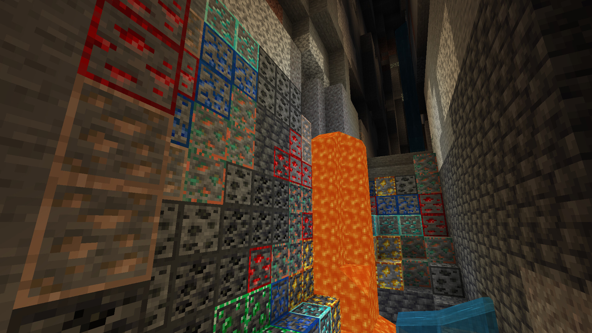 Ore Outlines Plus Minecraft Texture Pack