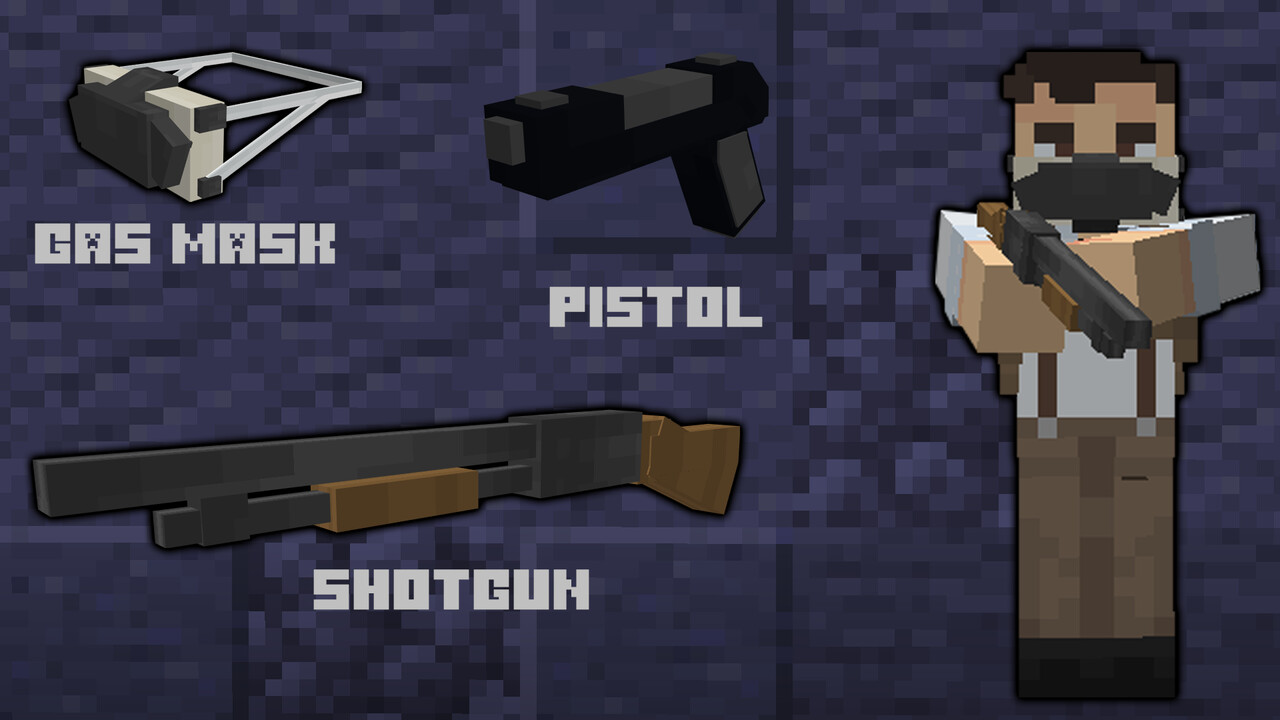 Zombie Pack - Medkits, Guns & Backpack Minecraft Texture Pack