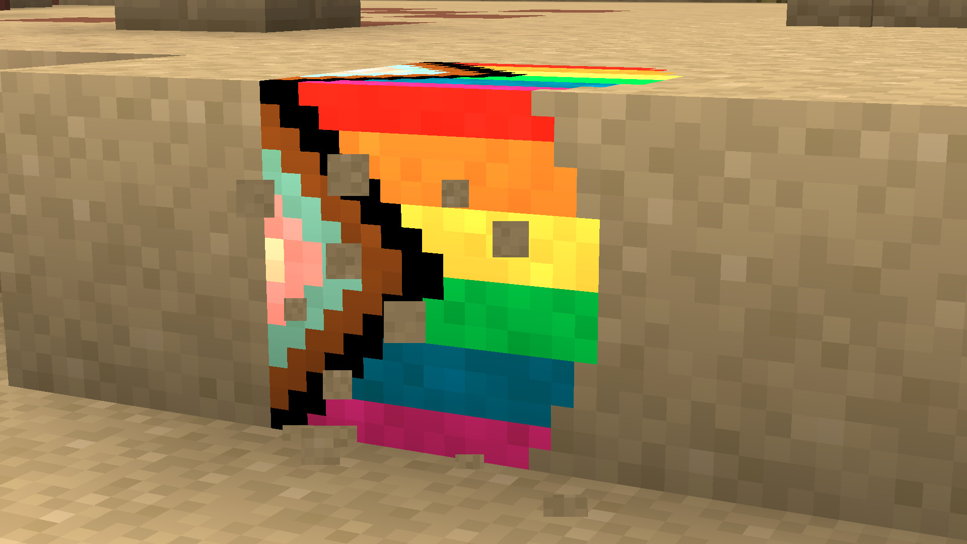 Pride Block Break Minecraft Texture Pack