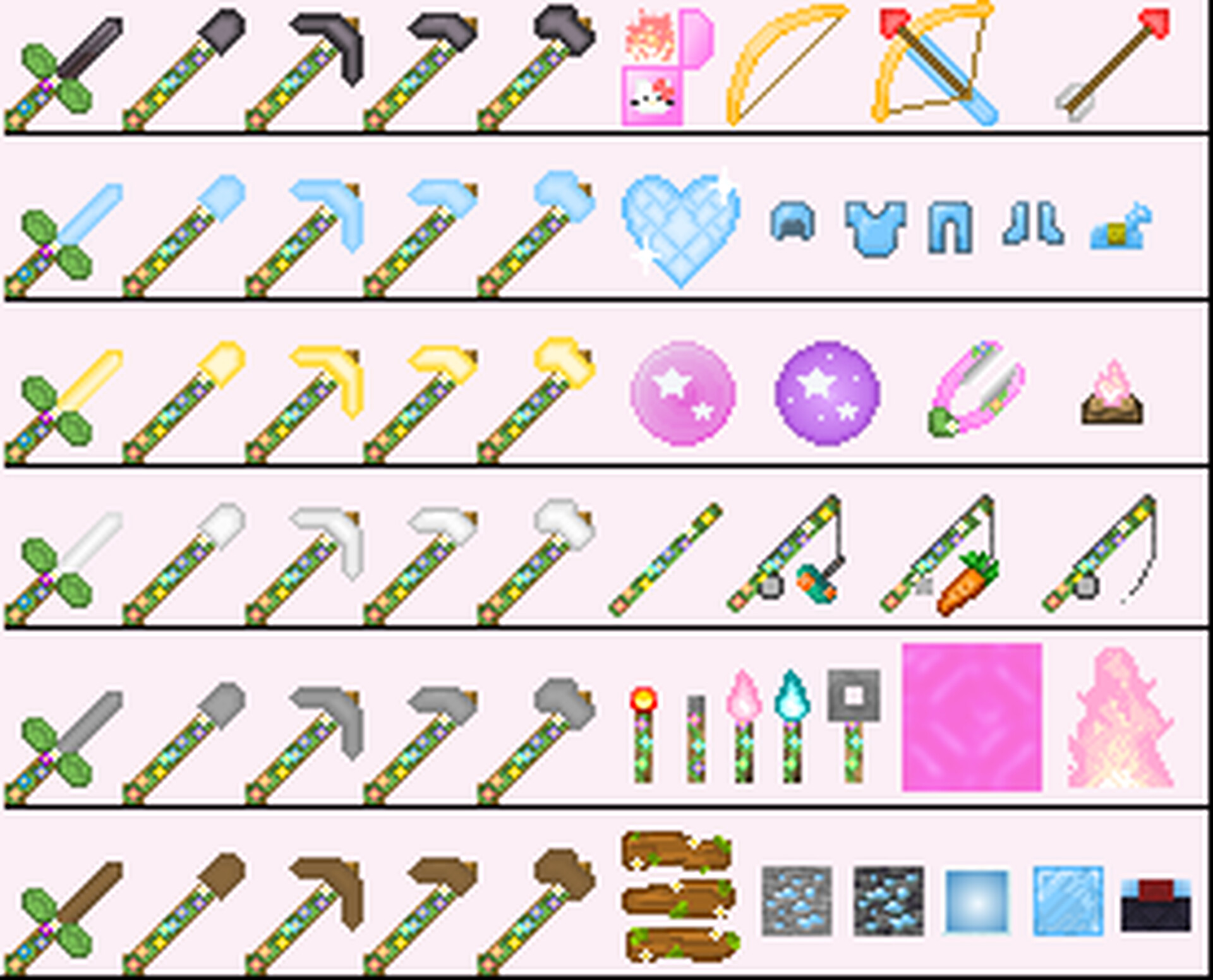 jed's fairy tools ♥ (java 1.8 - 1.17) Minecraft Texture Pack