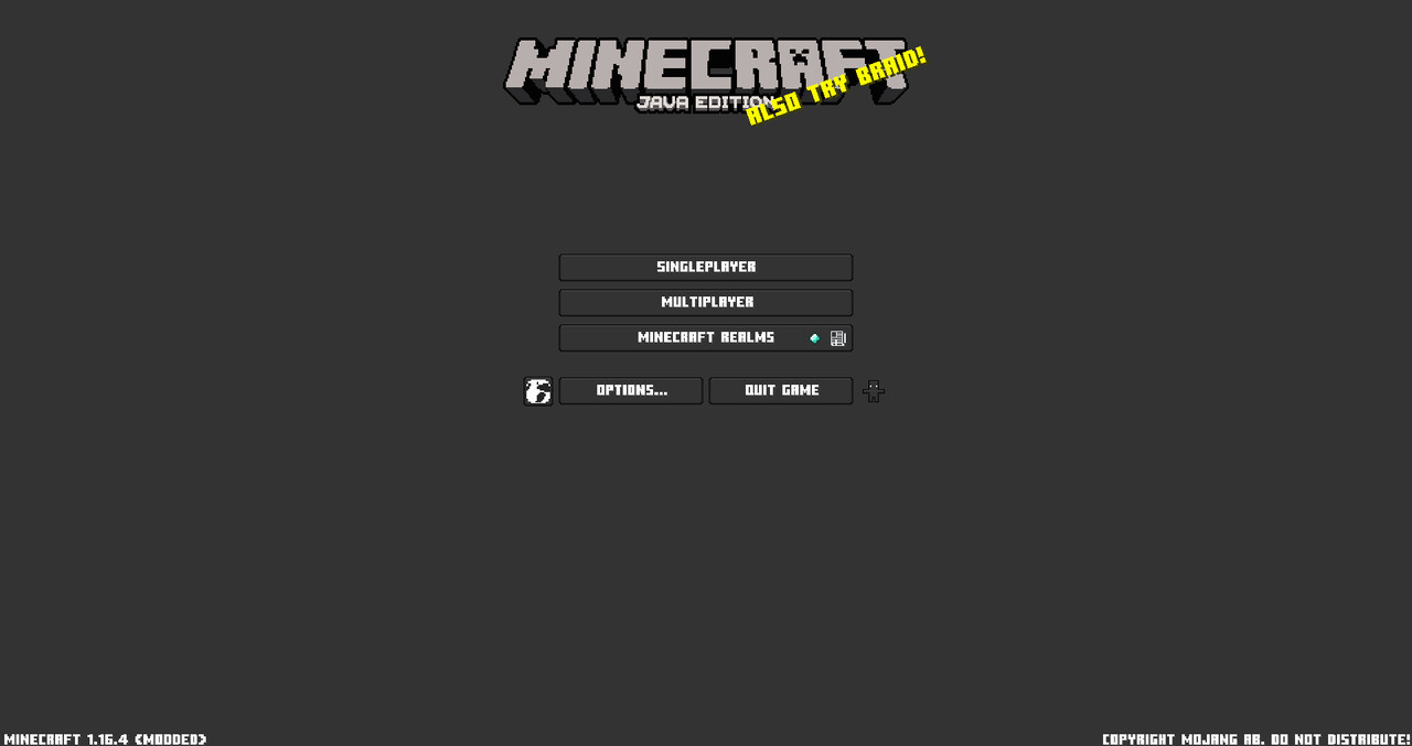 Launcher GUI Minecraft Texture Pack