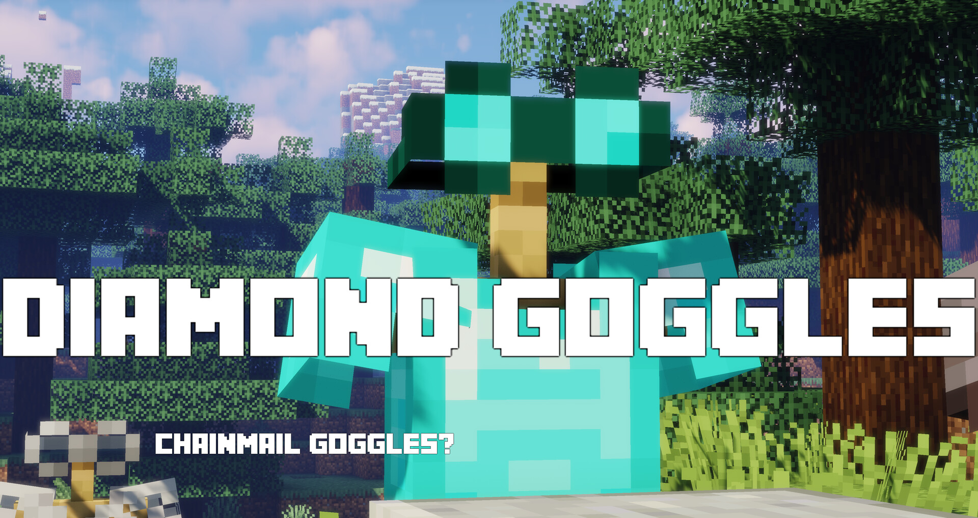 🥽Helmets to Goggles! 1.16.5+ Minecraft Texture Pack