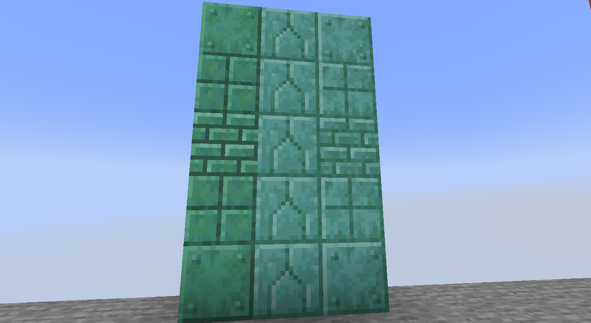 Distinct Waxed Copper Minecraft Texture Pack