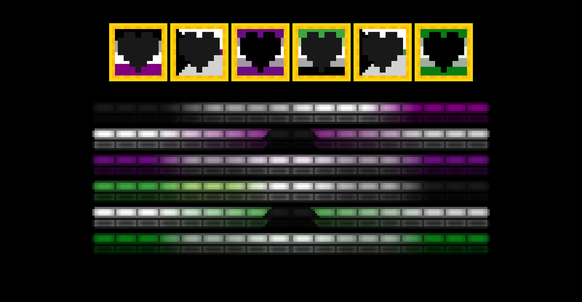Pride Experience Bars 🏳️‍🌈 Bedrock Edition Minecraft Texture Pack
