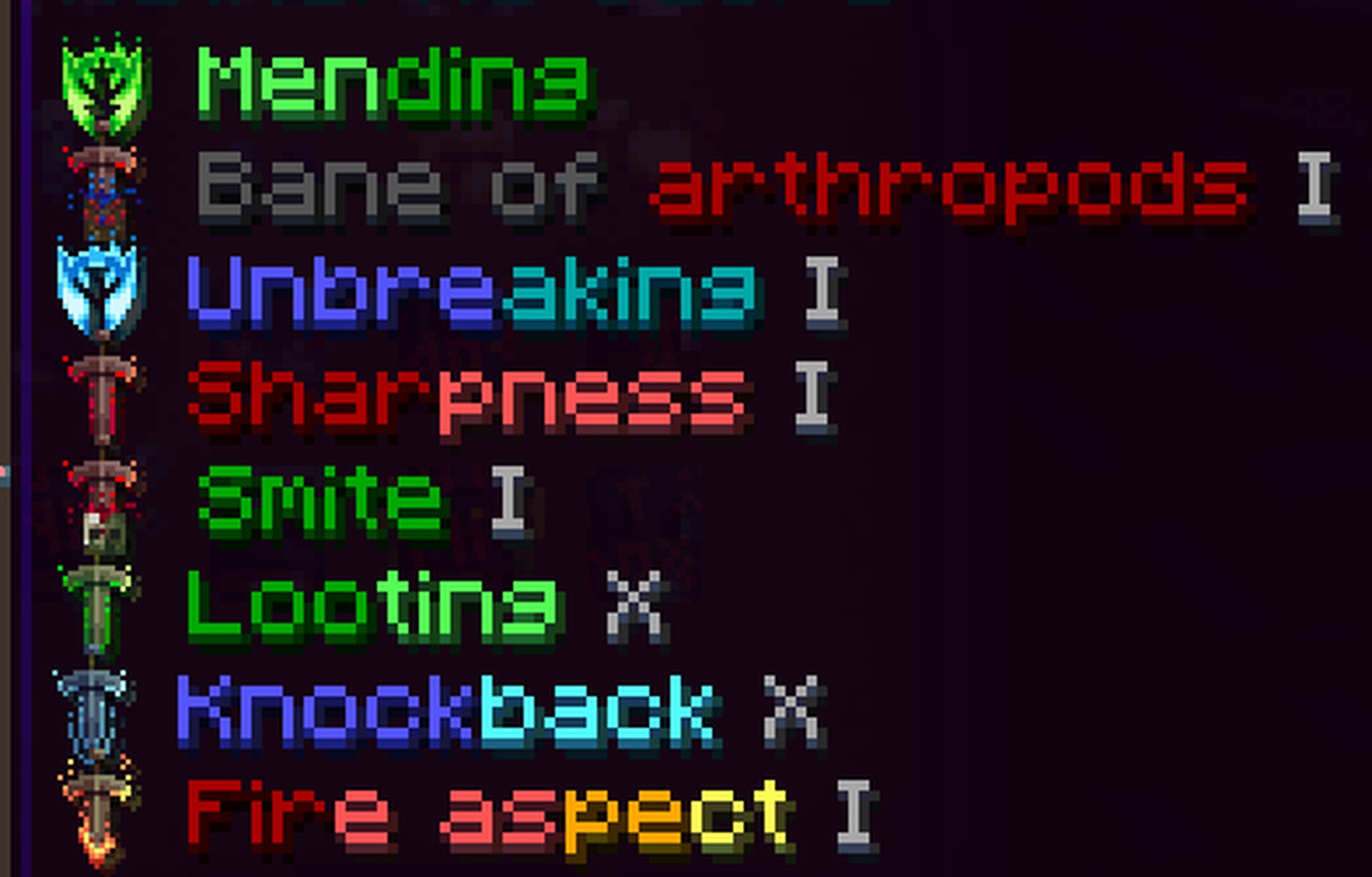 Enchantment Symbols Minecraft Texture Pack