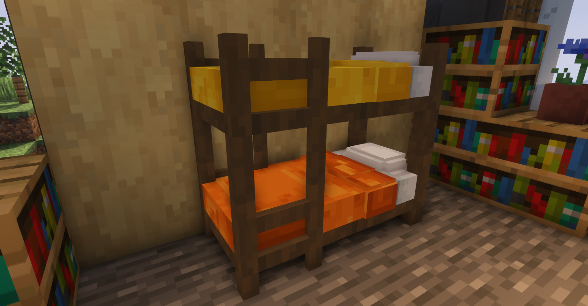 Detailed Bunk Beds (better 3d beds) [1.18] Minecraft Texture Pack