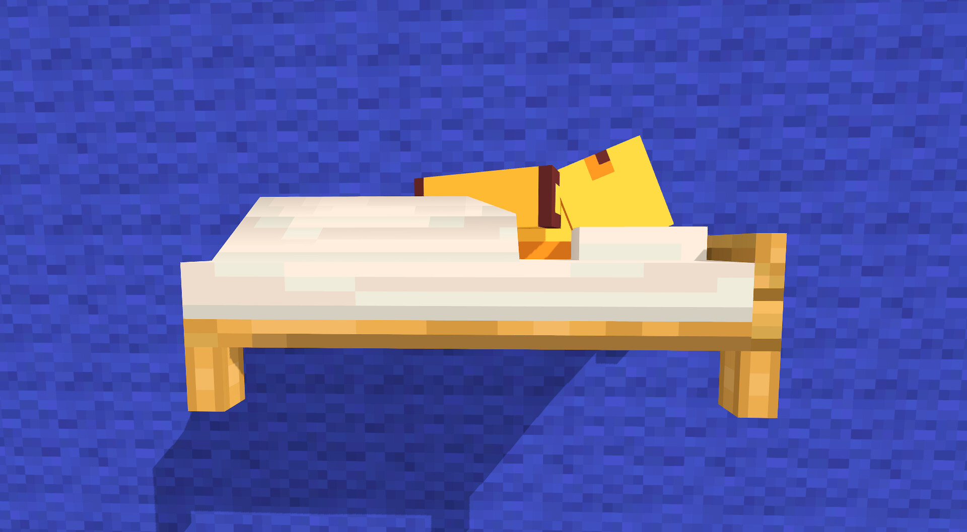 Gudetama 3d Bed [ Uncolored version ] [1.8 & 1.16.5+] [ Edit ...