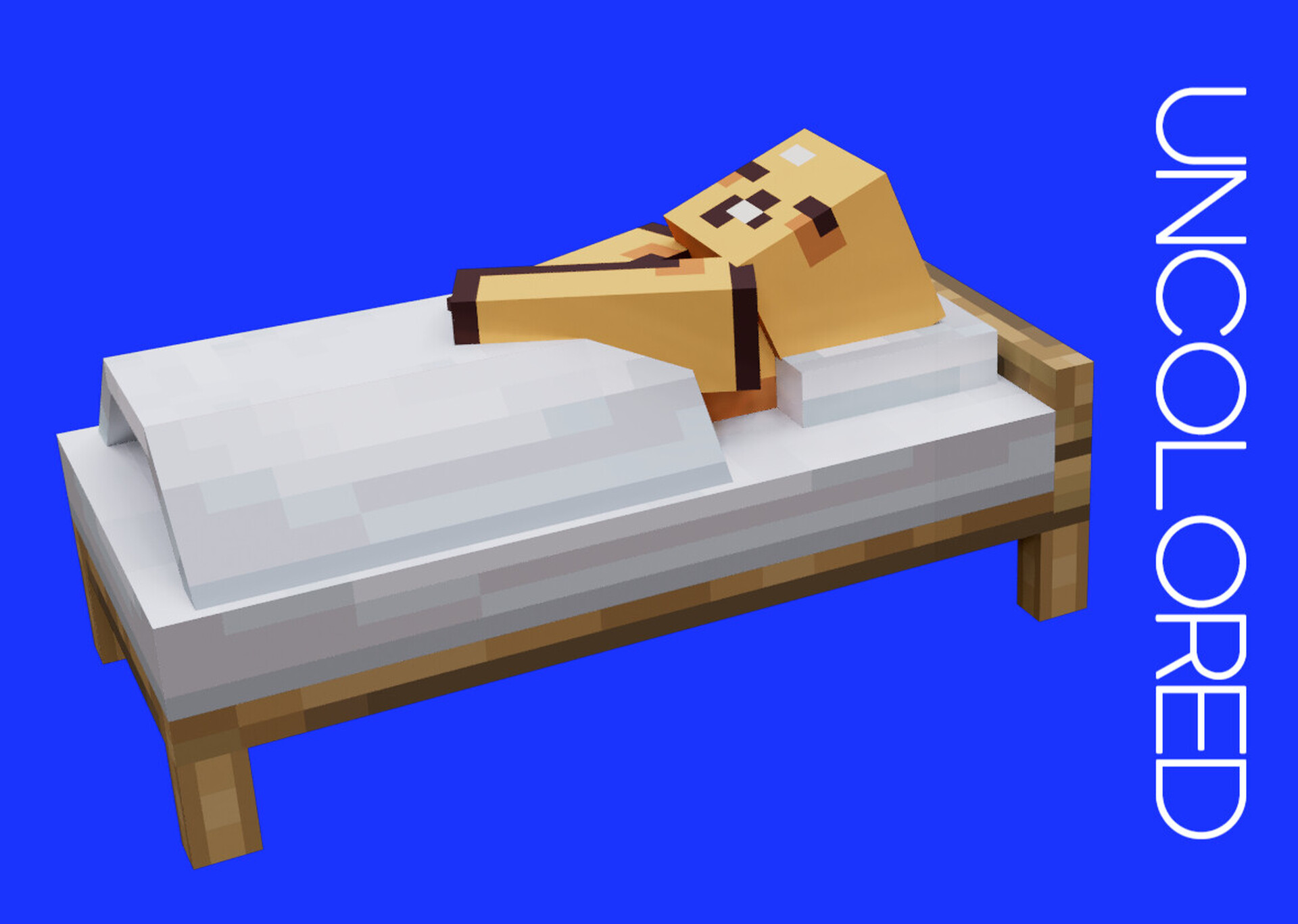 Gudetama 3d Bed [ Uncolored version ] [1.8 & 1.16.5+] [ Edit ...
