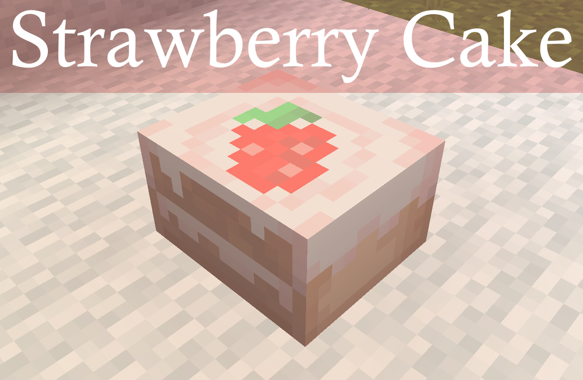 Strawberry Cake Minecraft Texture Pack