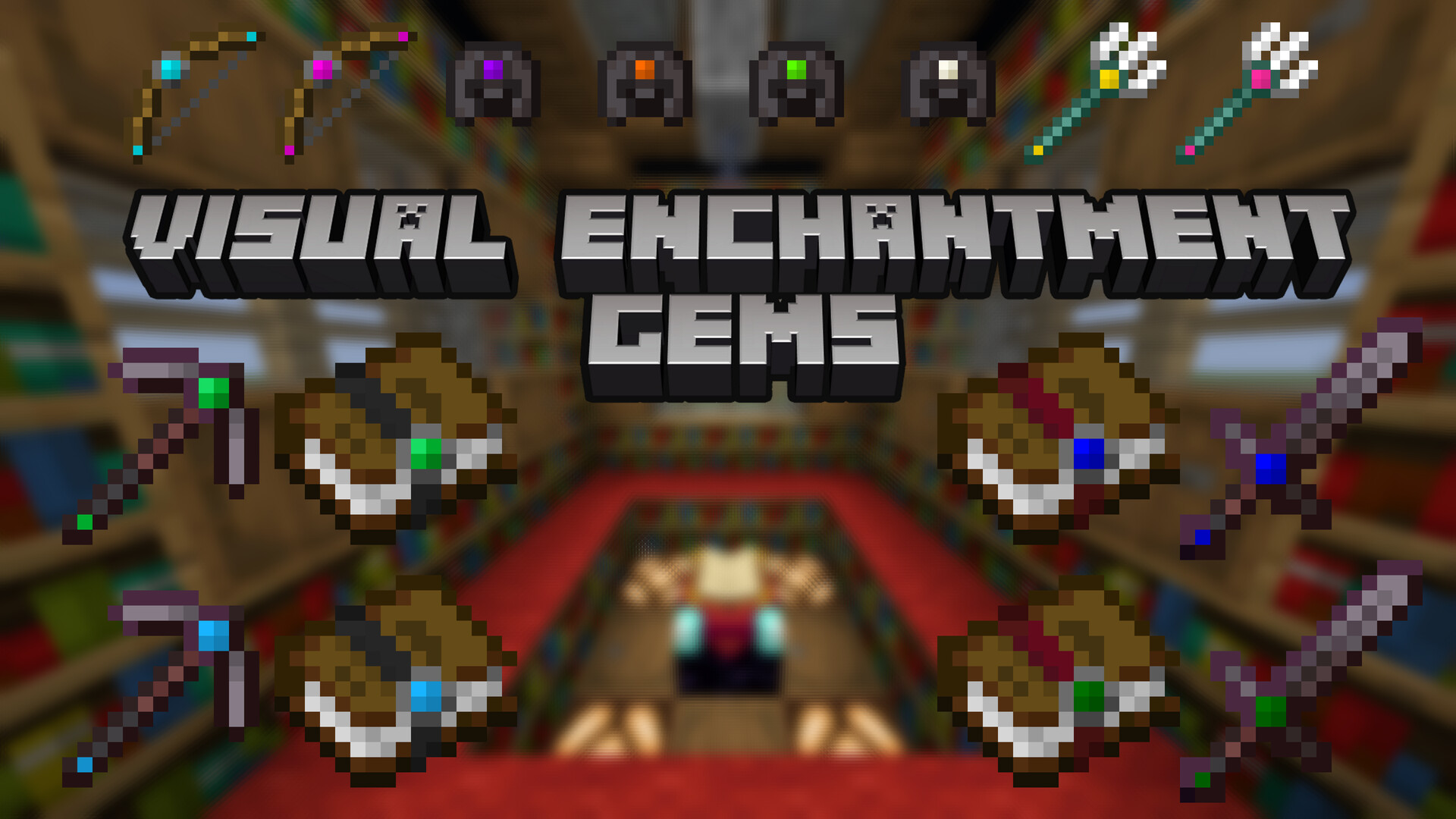 Visual Enchantment Gems v1.4.2 [OptiFine] Minecraft Texture Pack
