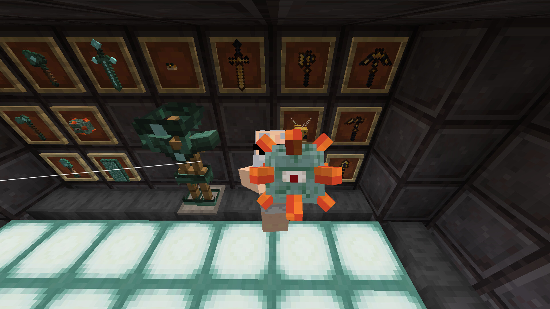 Prismarine and Bees Armor & Tools Minecraft Texture Pack