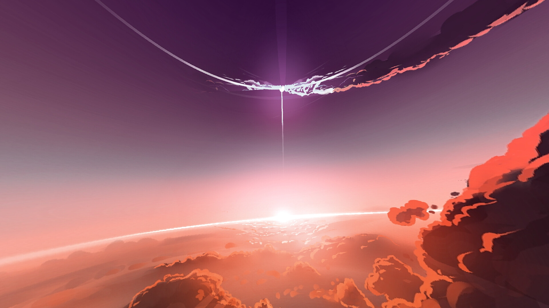 Rocket Above The Clouds (Sky Overlay) Minecraft Texture Pack