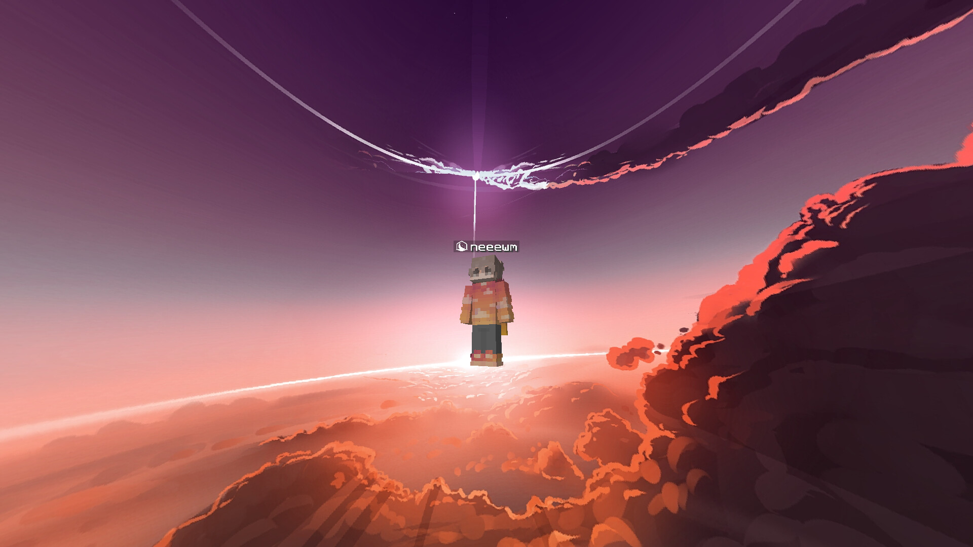 Rocket Above The Clouds (Sky Overlay) Minecraft Texture Pack
