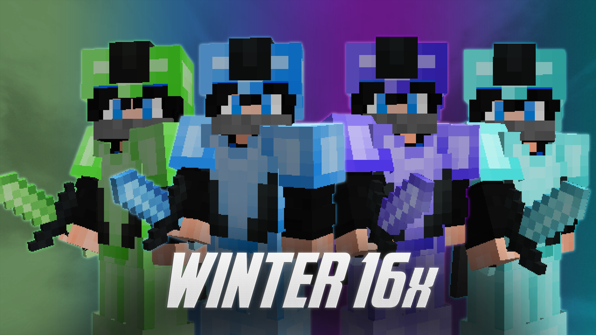 WINTER 16x (4 COLORS!) (DEFAULT) by @MqryoPacks Minecraft Texture Pack