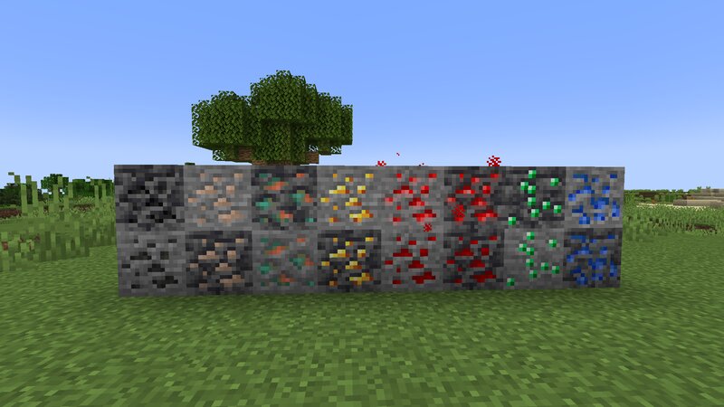 Old Shaped Ores Minecraft Texture Pack