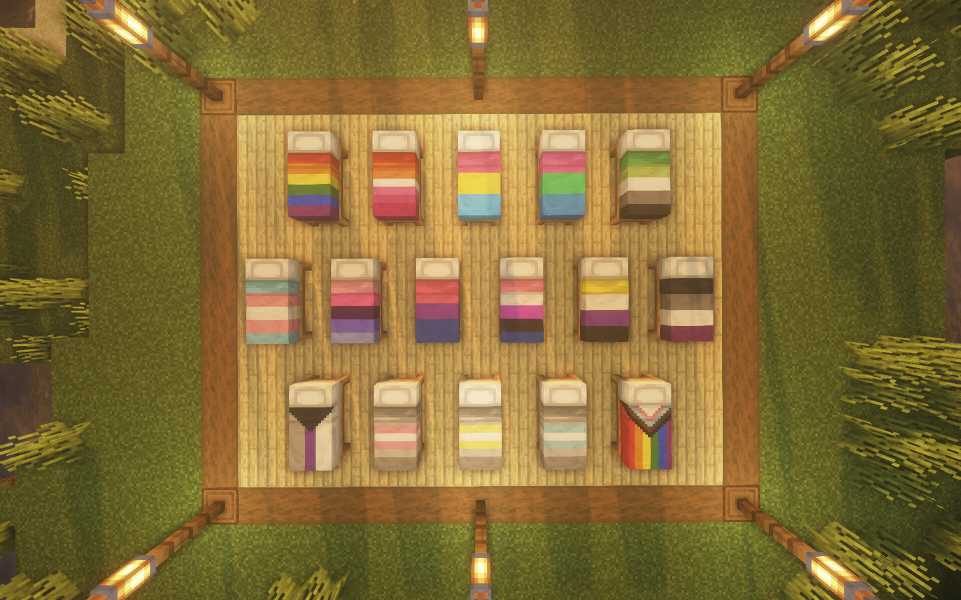 LGBTQ+ Pride Beds- 1.17 Version Minecraft Texture Pack