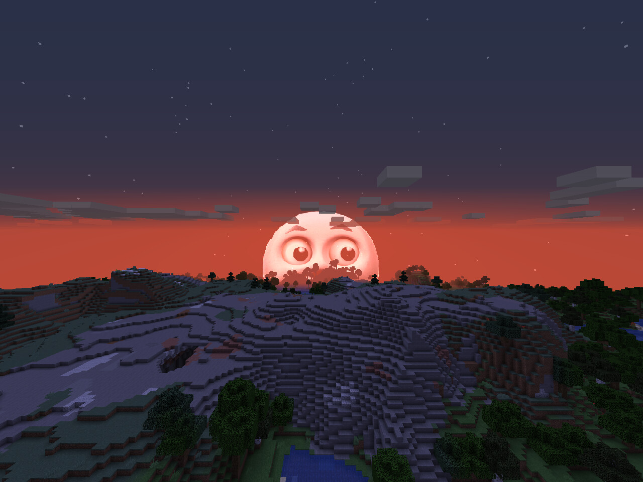 Minecraft but the sun is thomas the tank engine [1.17.1 update ...