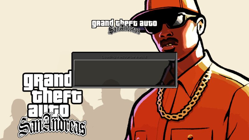 GTA San Andreas GUI Minecraft Texture Pack