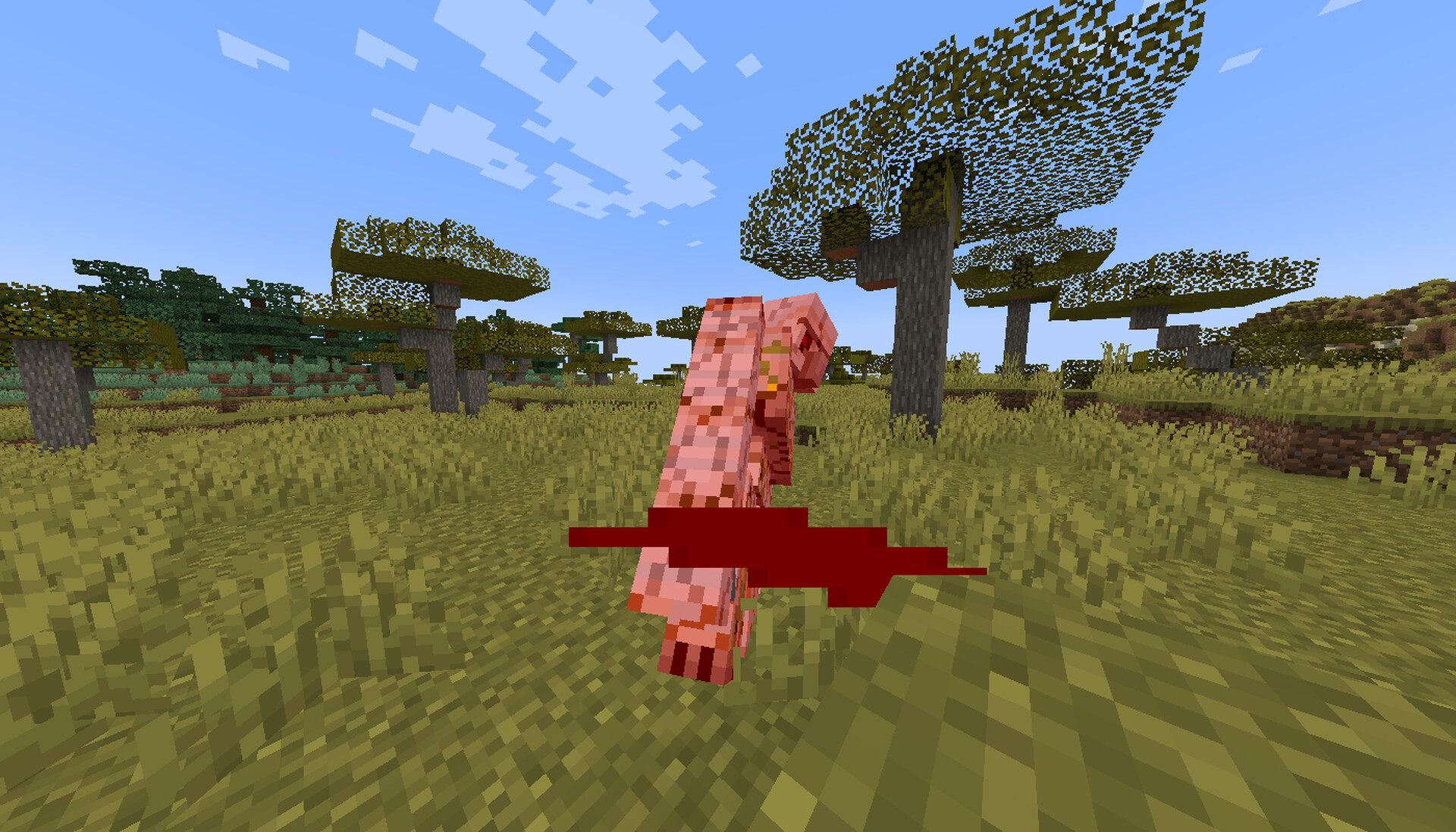 Red Sweep Effect Minecraft Texture Pack