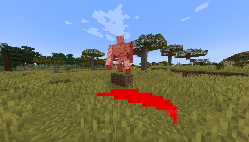 Red Sweep Effect Minecraft Texture Pack