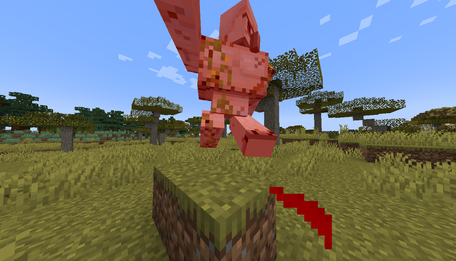 Red Sweep Effect Minecraft Texture Pack
