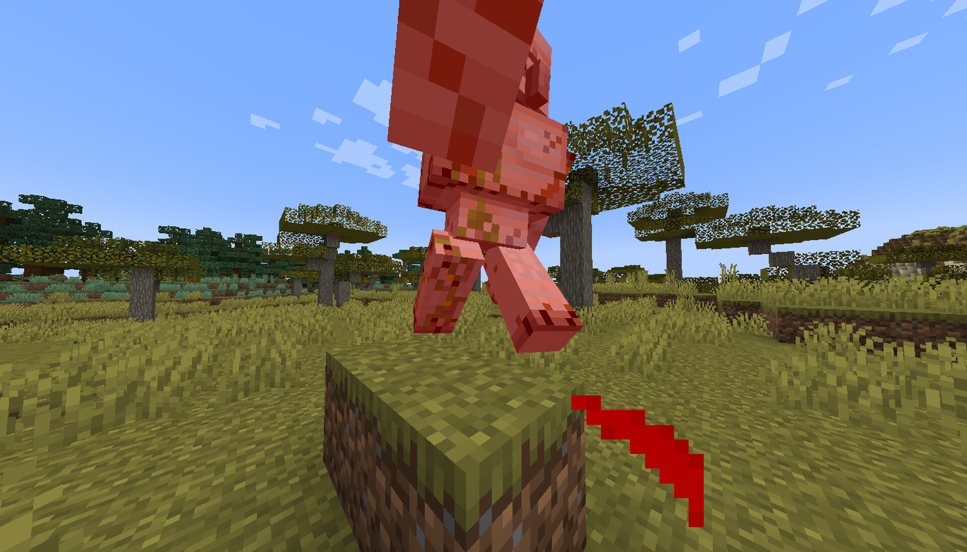 Red Sweep Effect Minecraft Texture Pack