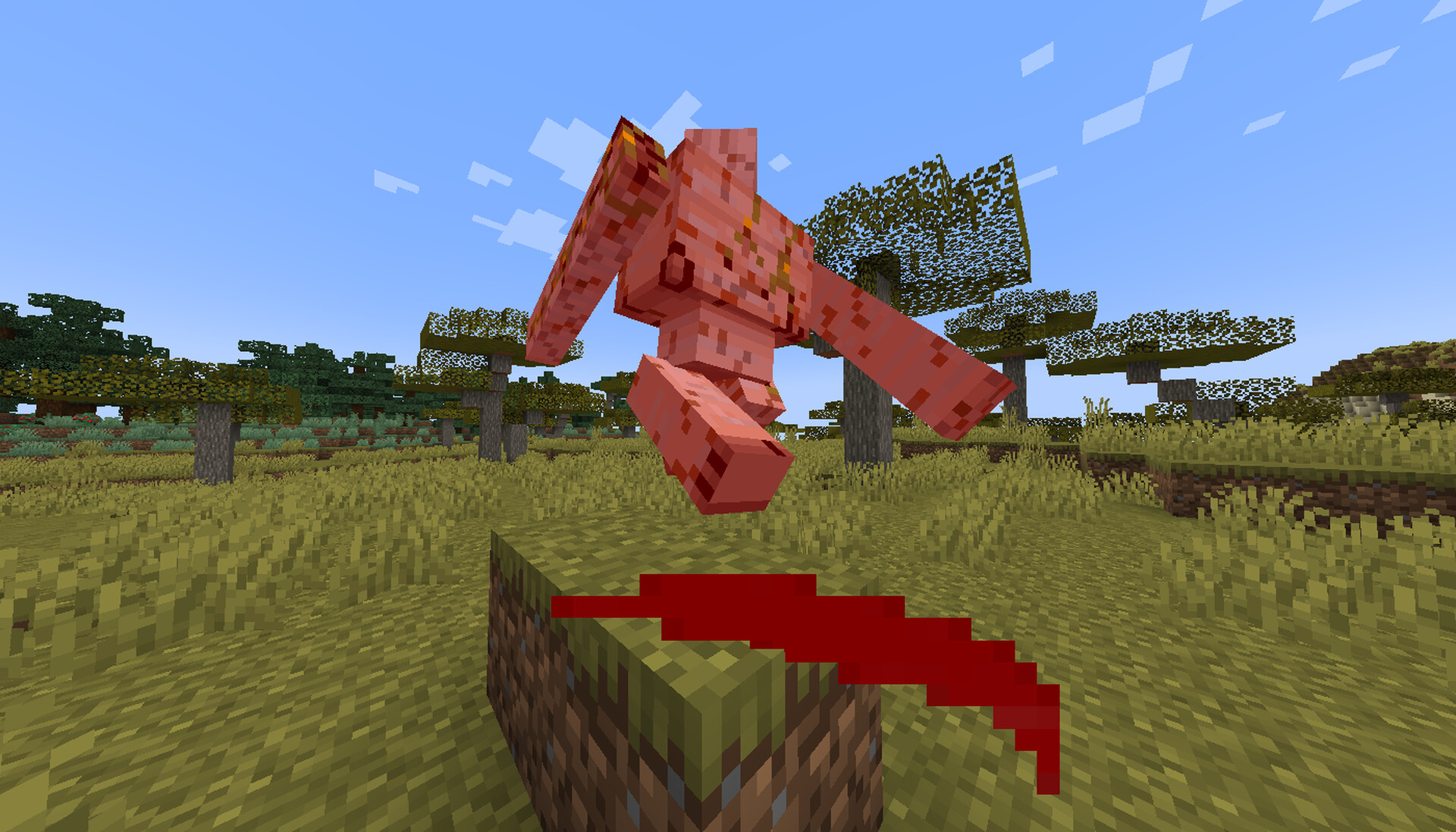 Red Sweep Effect Minecraft Texture Pack