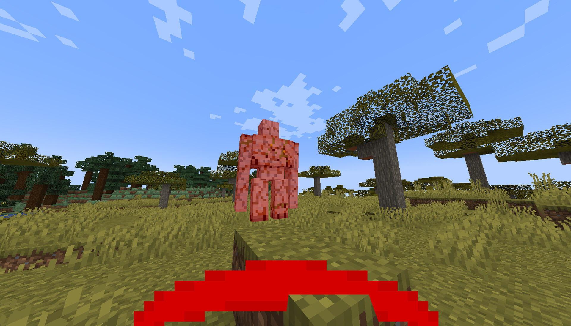 Red Sweep Effect Minecraft Texture Pack