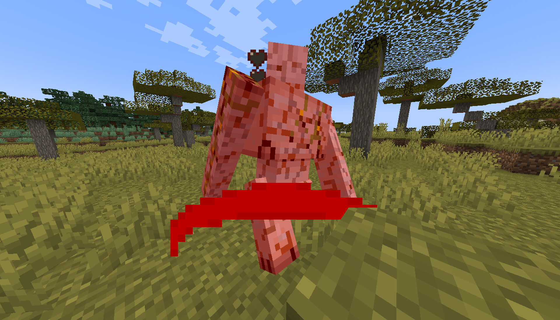 Red Sweep Effect Minecraft Texture Pack