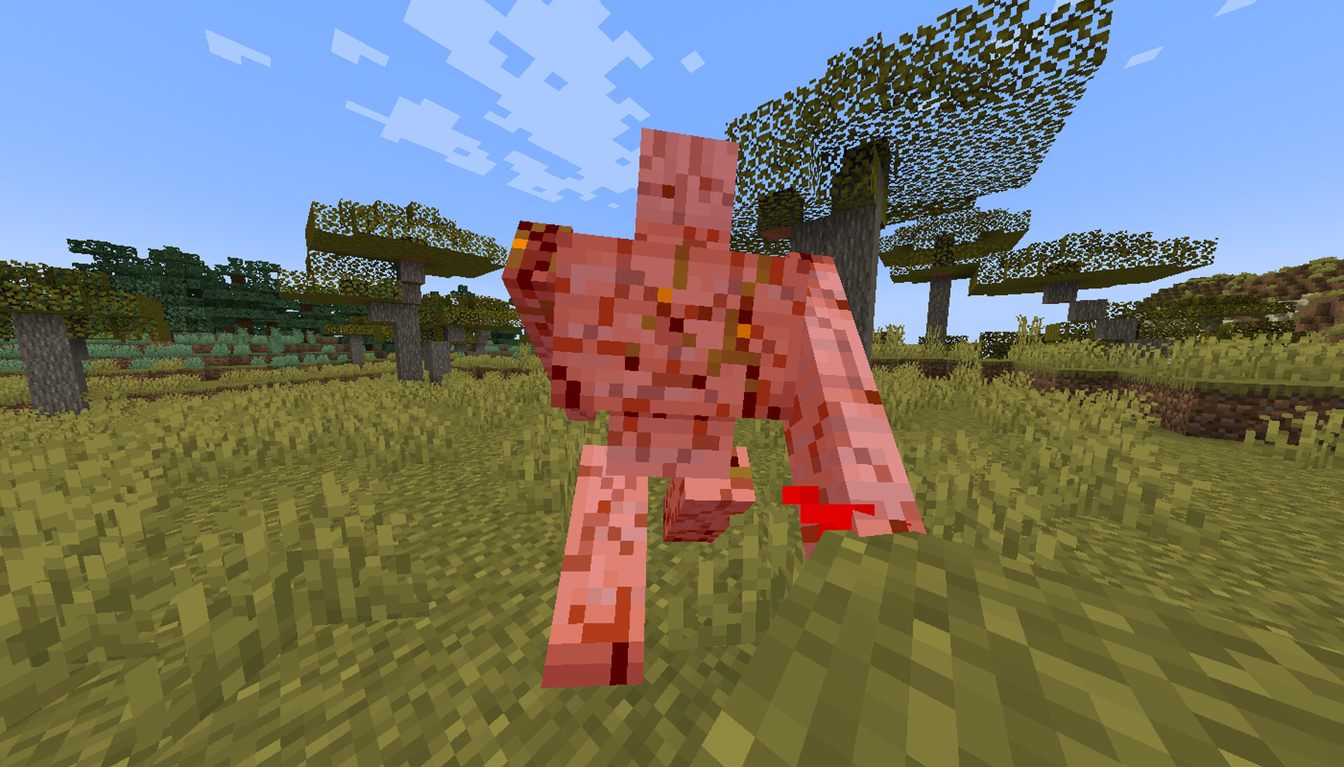 Red Sweep Effect Minecraft Texture Pack