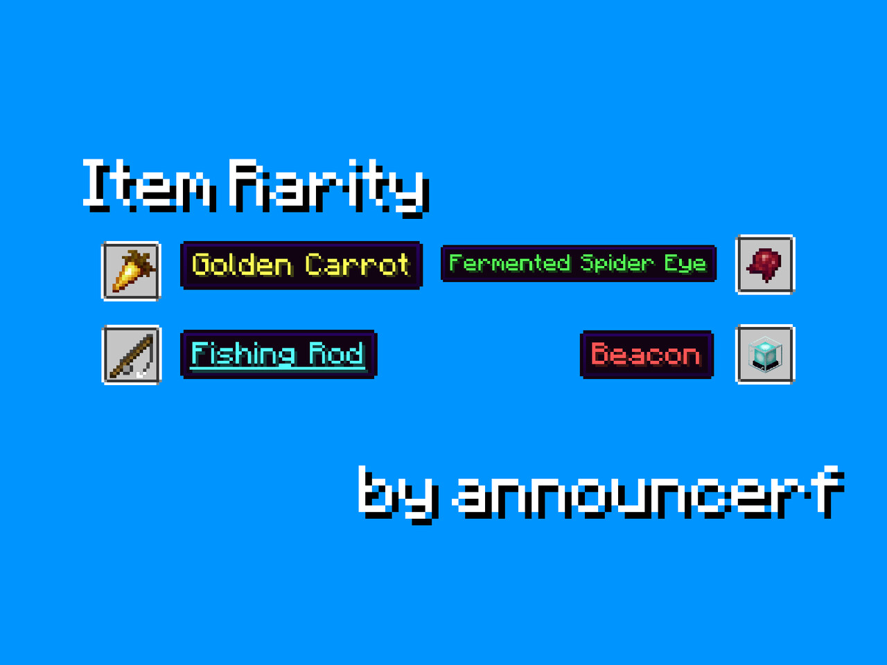 [1.16] Item Rarity Minecraft Texture Pack