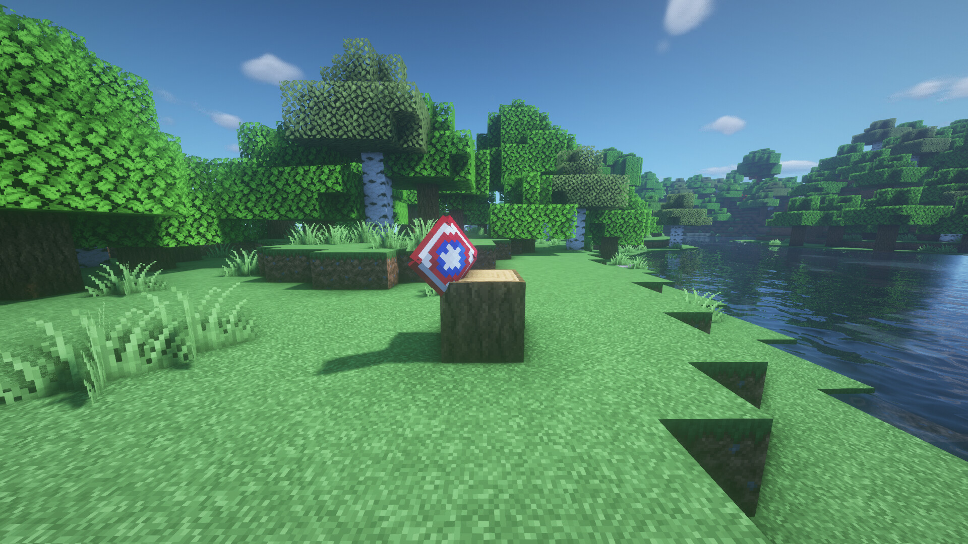 Captain America's Shield Trident Minecraft Texture Pack