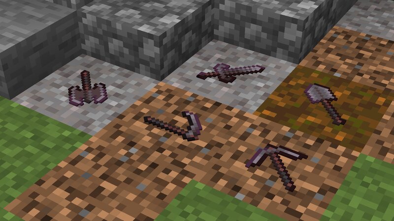 Better Netherite Tools Minecraft Texture Pack