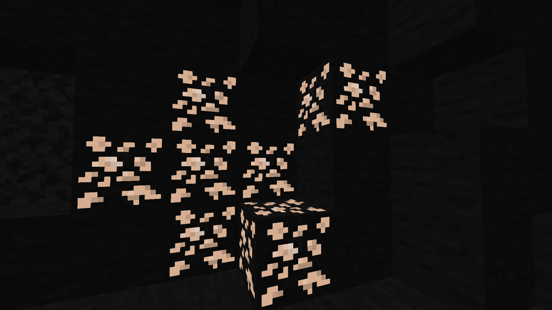 Simxox | Emissive Custom Ores | Glowing Ores Minecraft Texture Pack