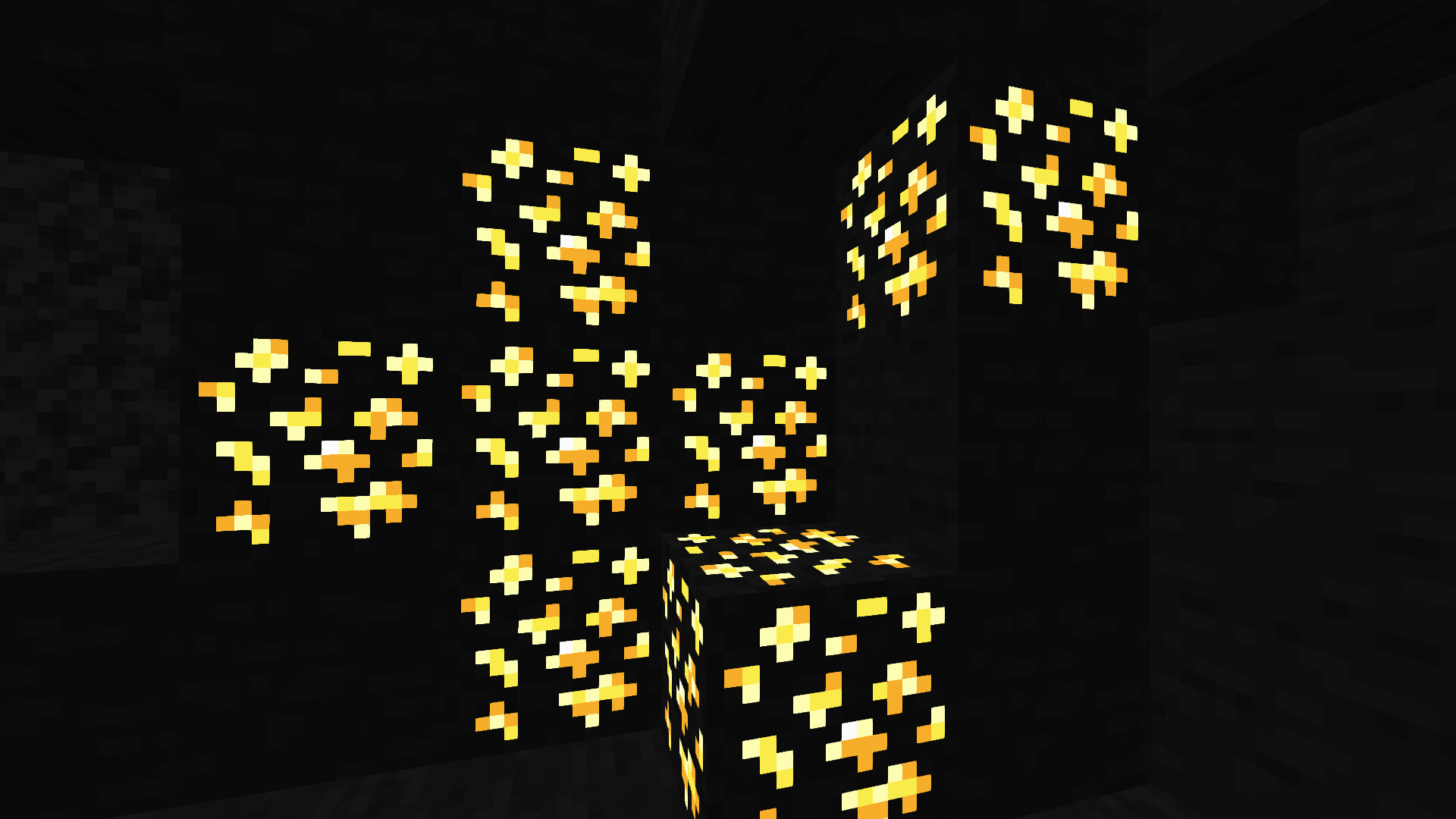 Simxox | Emissive Custom Ores | Glowing Ores Minecraft Texture Pack