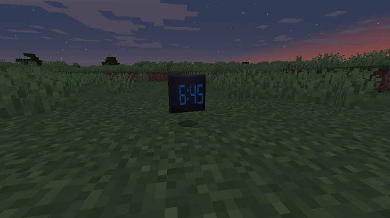 Digital Clocks Minecraft Texture Pack