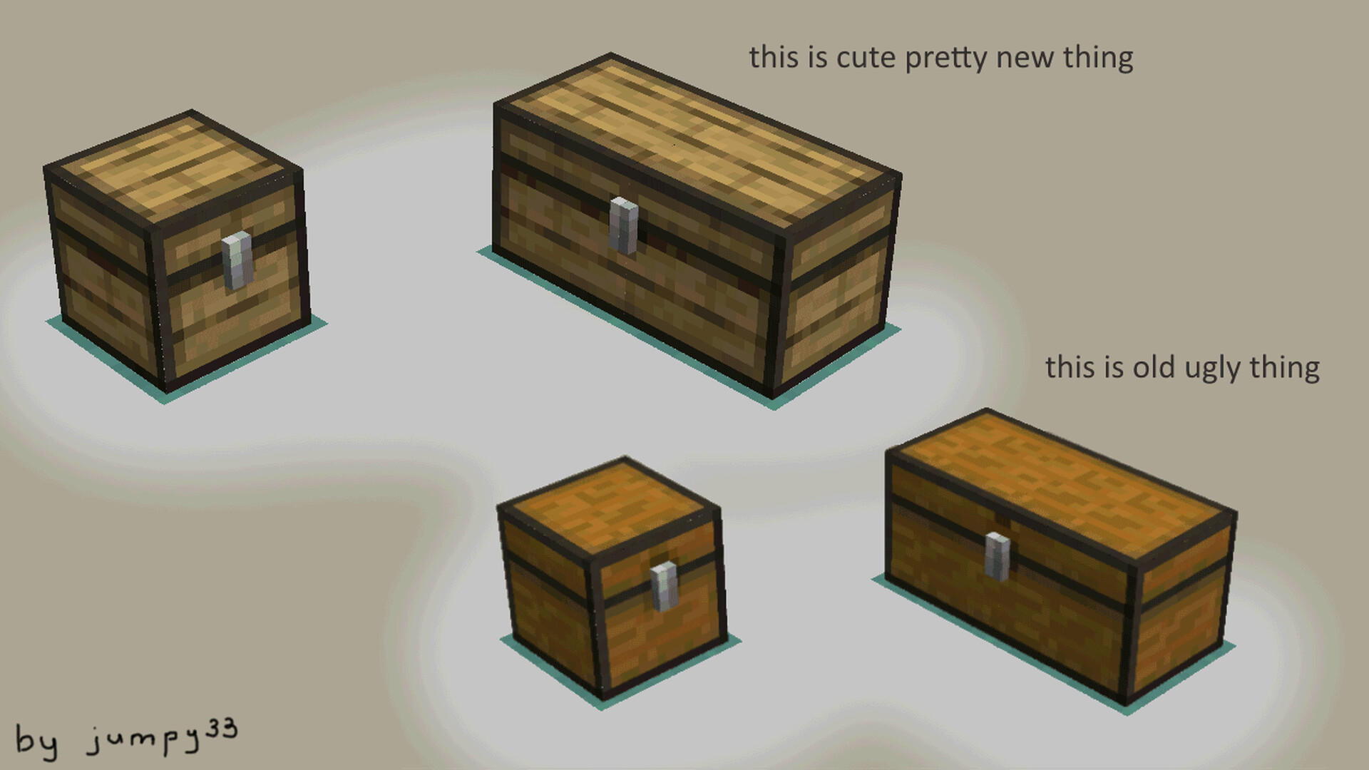 Oak Wood Chest Minecraft Texture Pack