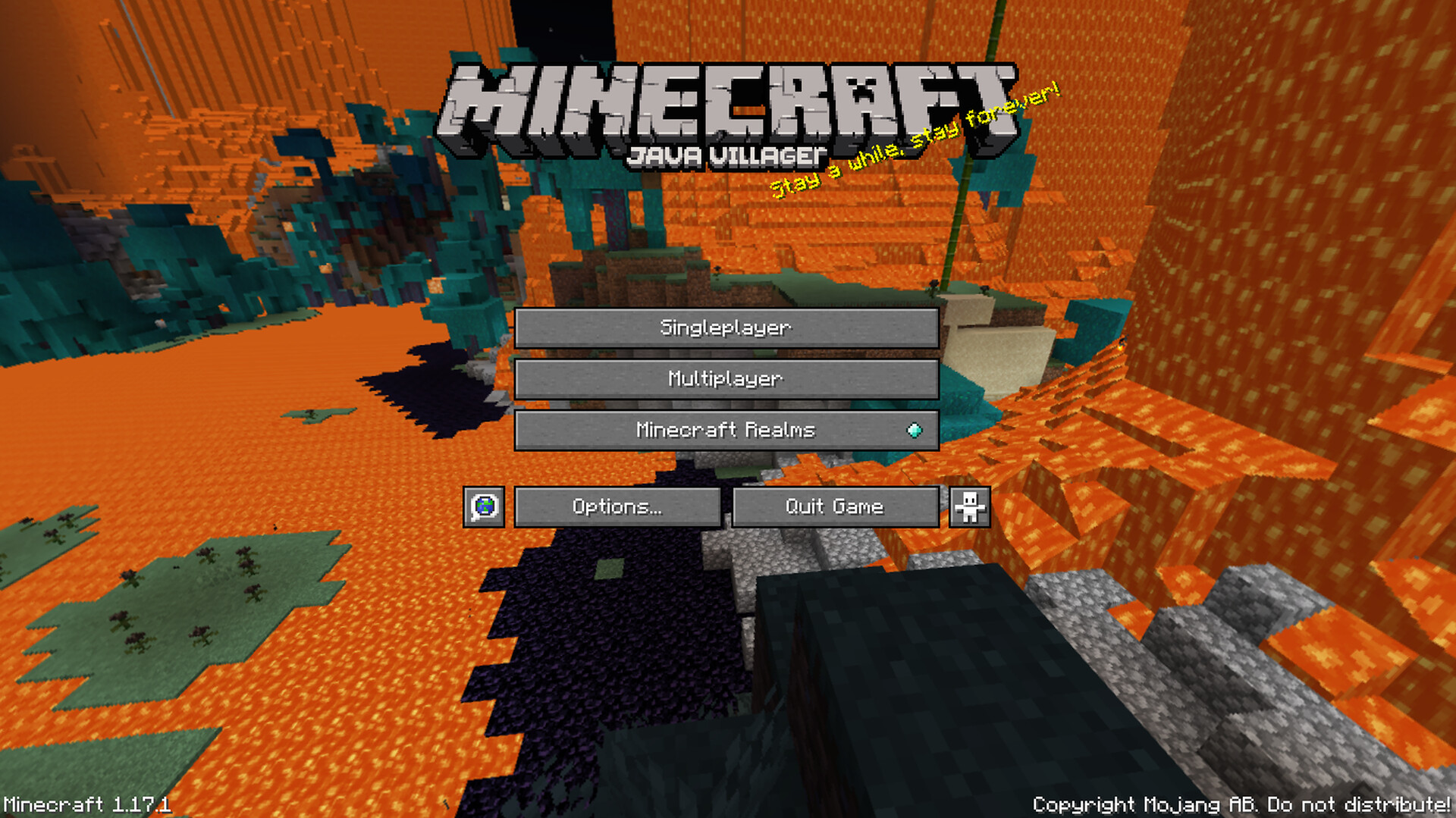 Panorama in the style of 2b2t Minecraft Texture Pack