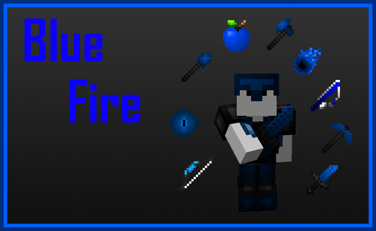 Blue Fire by FishWthFeet Minecraft Texture Pack