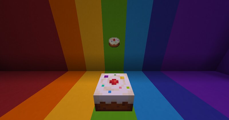 Rainbow Cake Minecraft Texture Pack