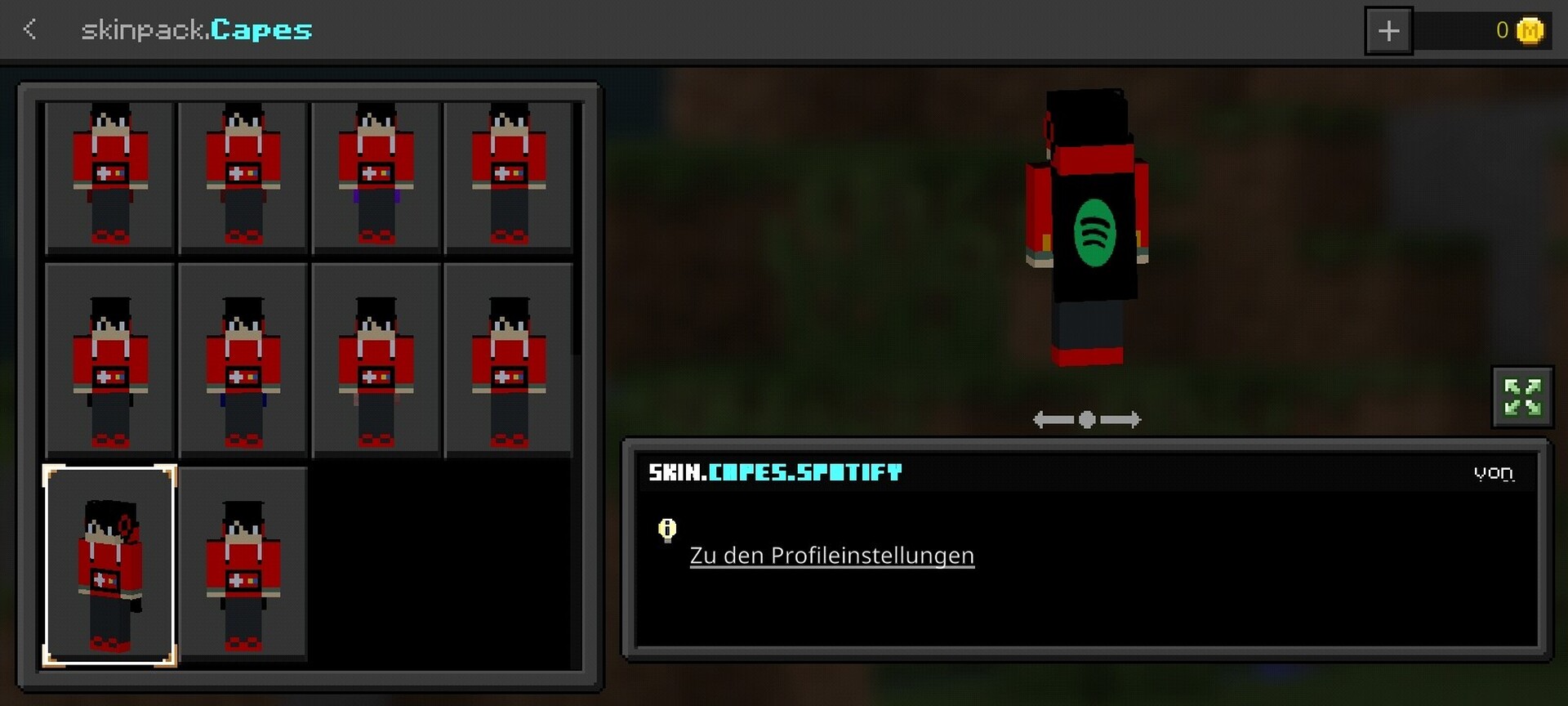 Capes Skin Pack (Minecraft Bedrock 1.16.0-1.17.X, with my cape ...