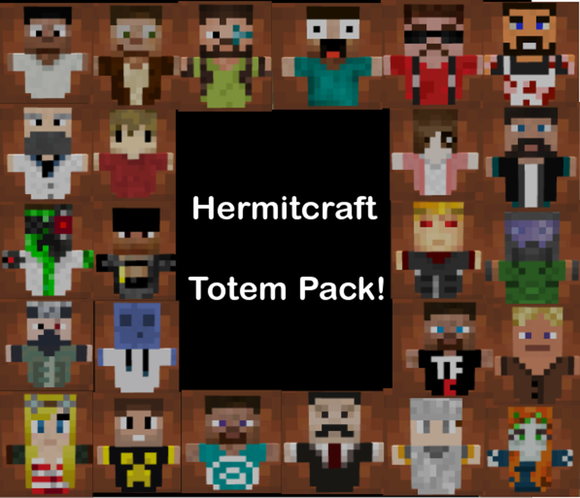 Hermitcraft Totem Pack (bedrock port) Minecraft Texture Pack