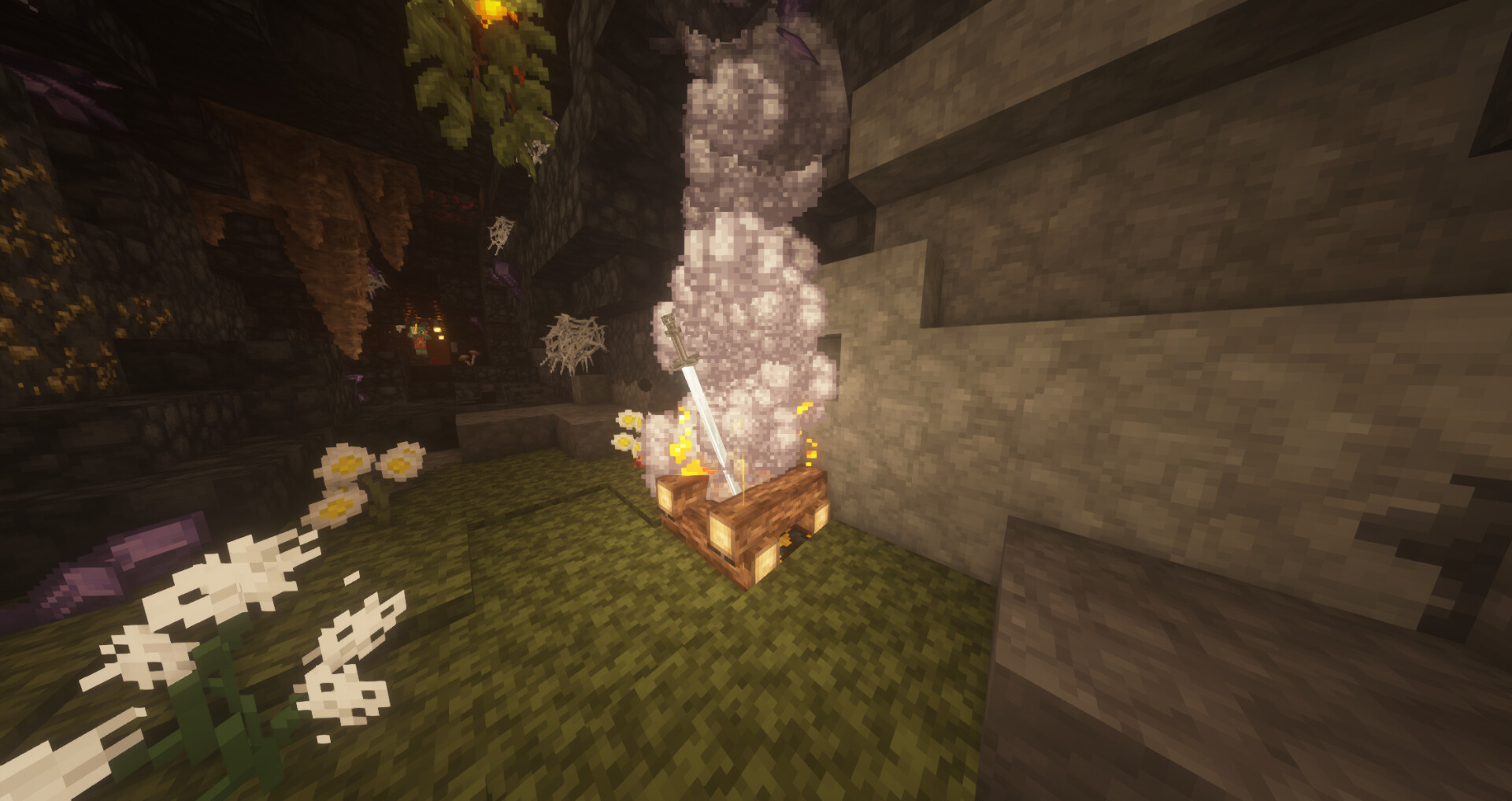 Dark Souls Bonfires Minecraft Texture Pack