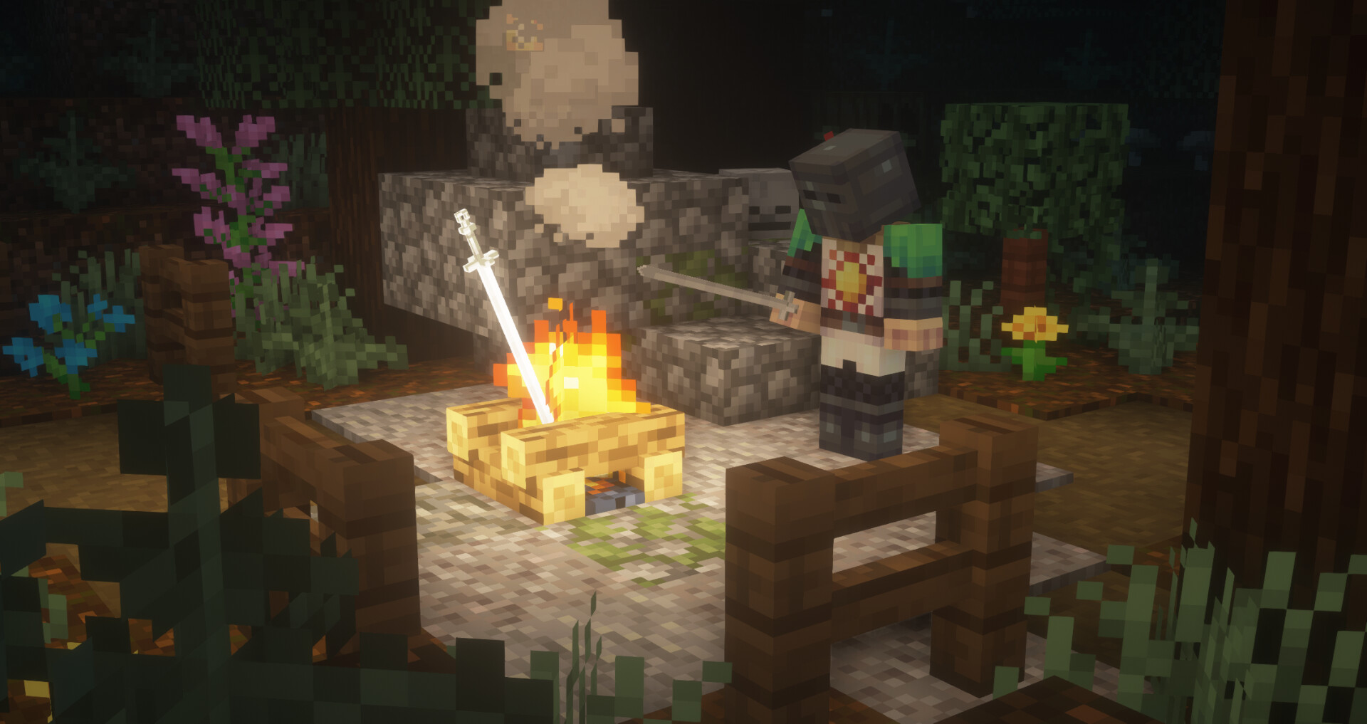 Dark Souls Bonfires Minecraft Texture Pack
