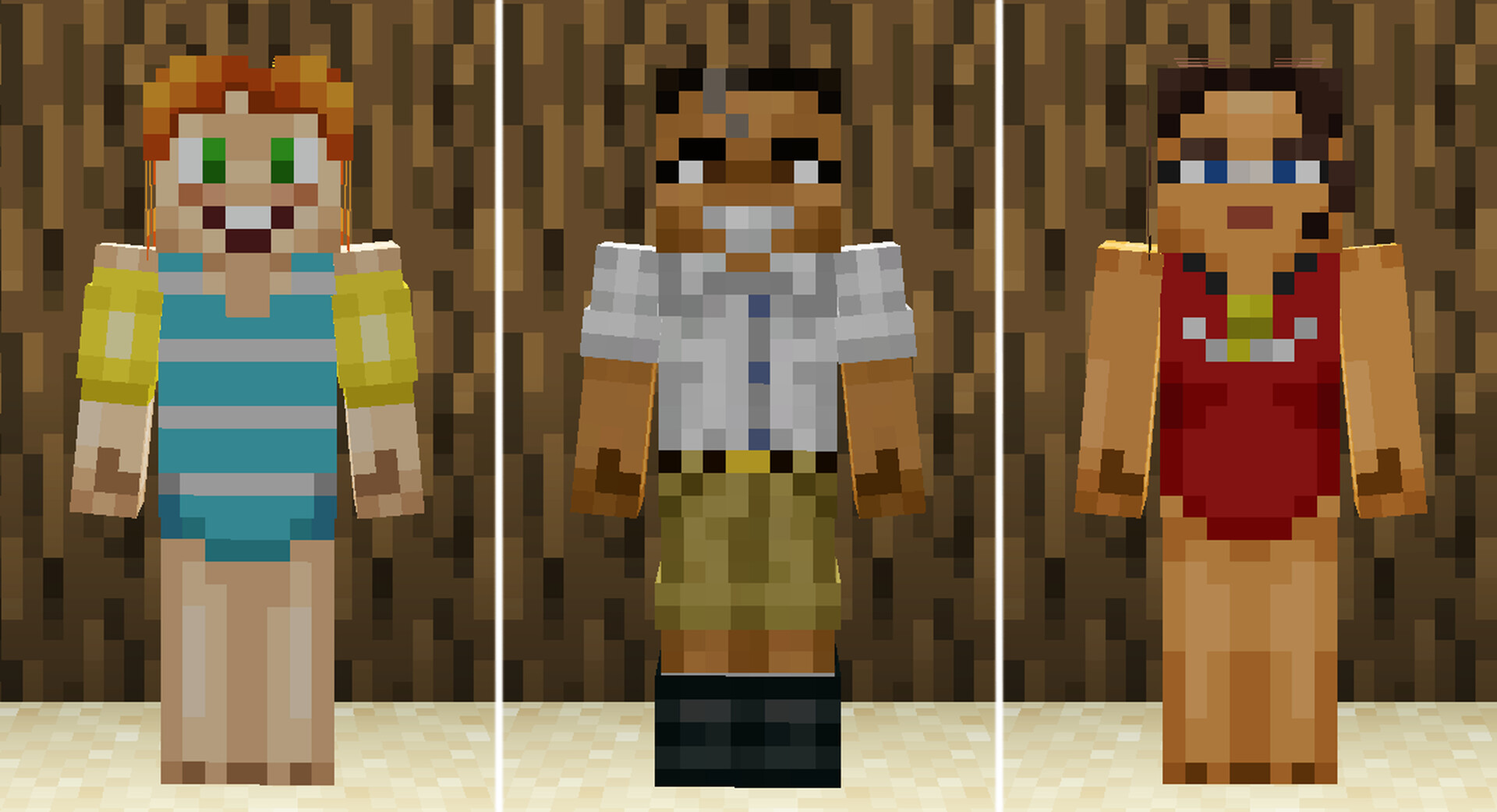 PixPerfect's Player Skins, Volume 1 - Beach Bundle Minecraft Texture Pack